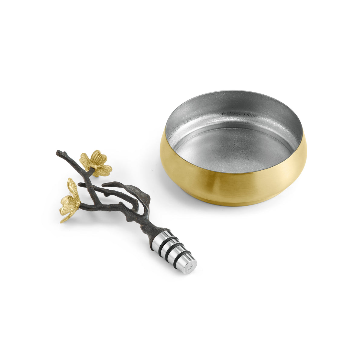 Dogwood Wine Coaster & Stopper Set – Michael Aram